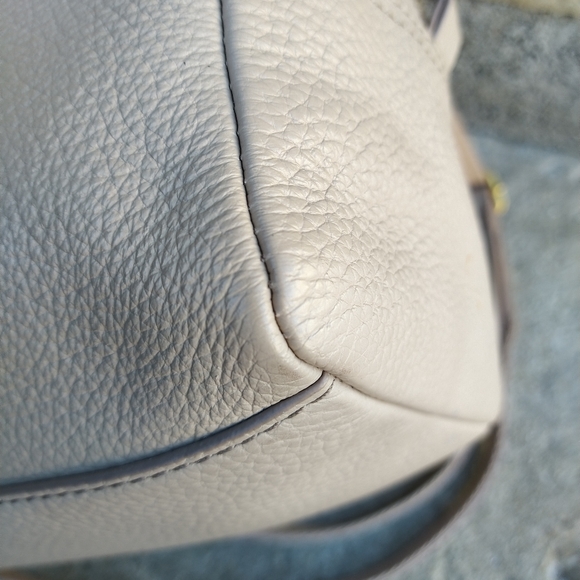 Fossil | Bags | Fossil Cognac Taupe Tan Brown Pebble Leather Mimi ...